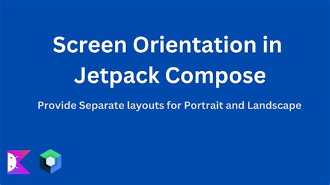 Screen Orientation In Jetpack Compose Android Youtube