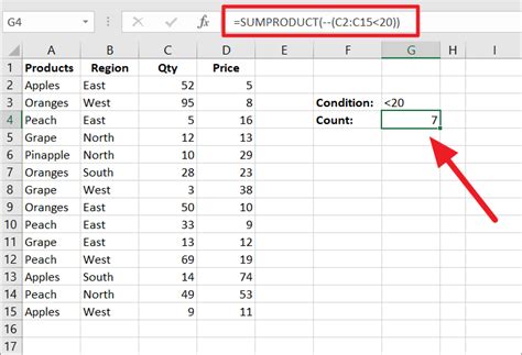 How To Use Excel Sumproduct Function
