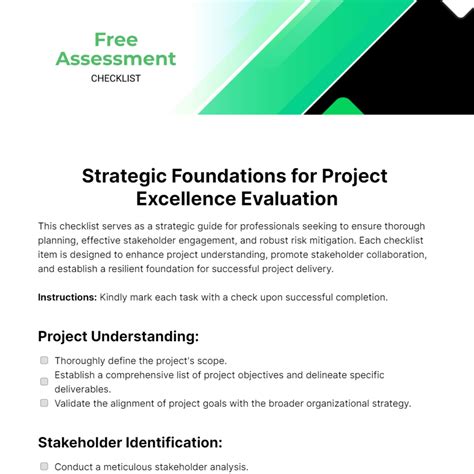 Free Assessment Checklist Templates And Examples Edit Online And Download