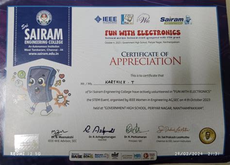Karthik T On Linkedin Excited To Have Volunteered For The Fun With Electronics Activity At