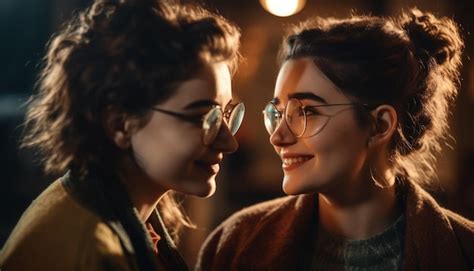 Junges Paar umarmt sich im Freien und genießt sorglose Liebe von KI generiert wird