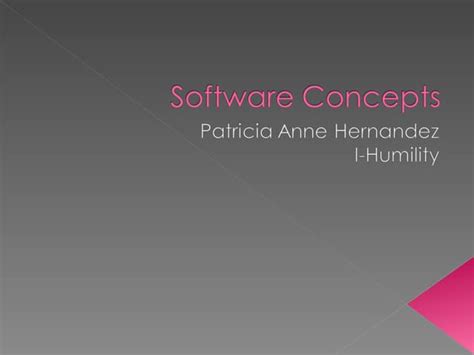 software concepts ppt