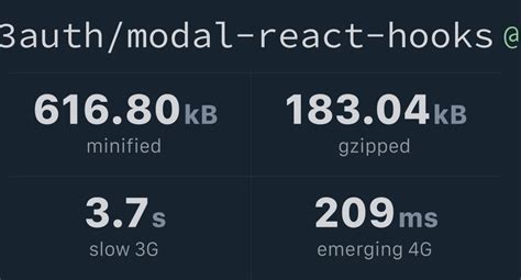 Web3auth Modal React Hooks Bundlephobia