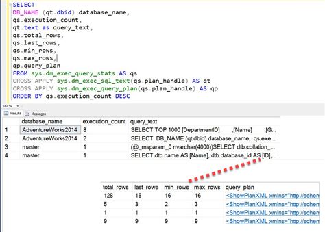 How To Find How Many Rows Each Query Returned Along With Execution Plan