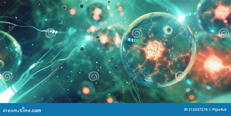 Subatomic Proton Particle Collision In Nuclear Fusion Experiment Lab Stock Photo Image Of