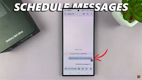 Samsung Galaxy S24 S24 Ultra How To Schedule Text Messages YouTube