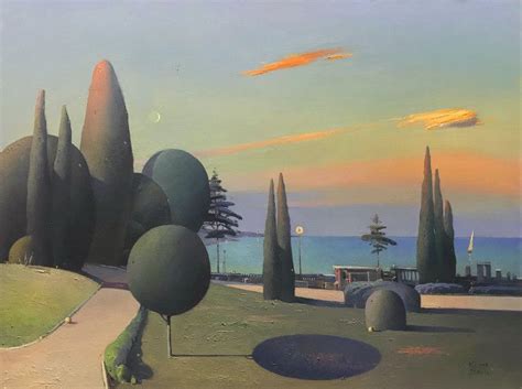 Купити картину «На морі Романтичний вечір в жанрі водний і морський пейзаж олійними фарбами