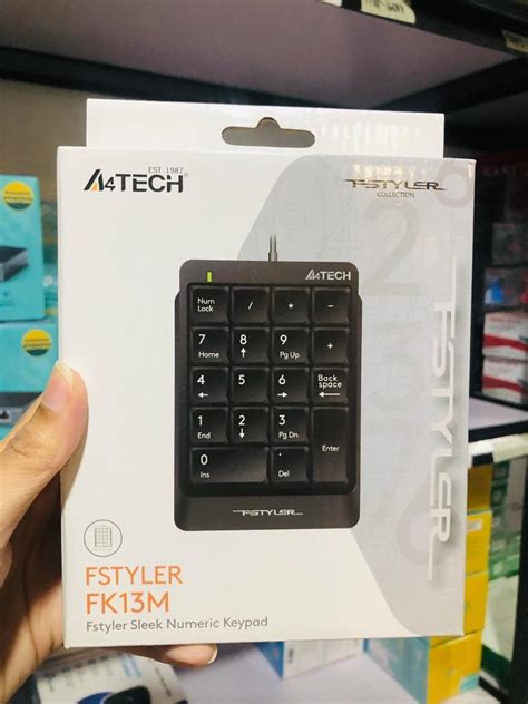 a4tech fstyler fk13m numeric keypad micro usb black computers and tech parts and accessories