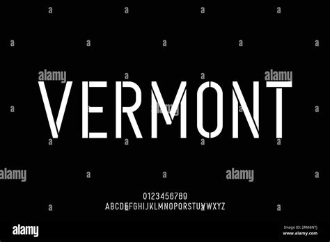 Elegant Luxury Stencil Type Alphabet Display Font Vector Minimalist