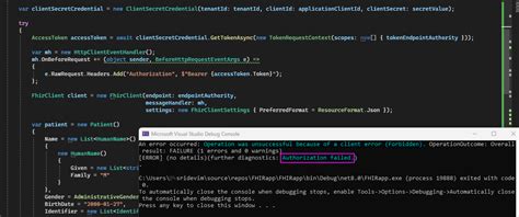 azure firely how to connect to azue fhir service using a c console