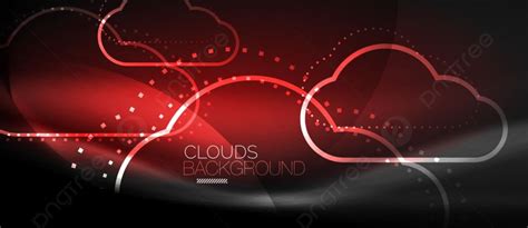 Vector Cloud Computing Network Symbol Background Cloud Element
