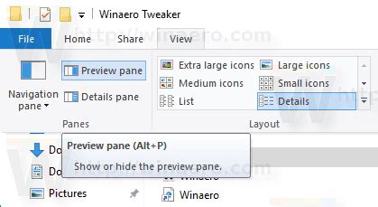 How To Enable Preview Pane In Windows 10