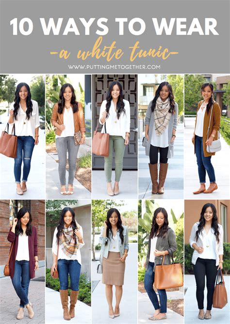 10 Ways To Wear The White Tunic Aka One Of My Favorite Tops Putting