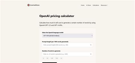 openai gpt price calculator automate pricing for complex services and