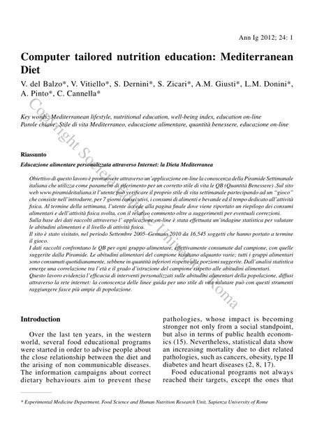 Pdf Computer Tailored Nutrition Education Mediterranean Diet