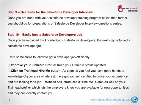 ppt how to get a salesforce developer job powerpoint presentation