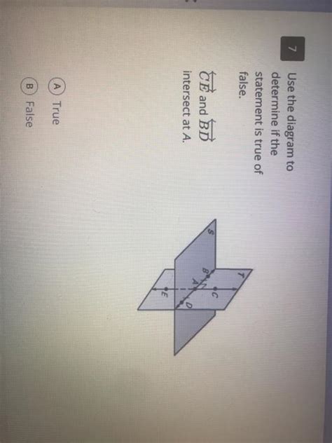 Solved Use The Diagram To Determine If The Statement Is Chegg