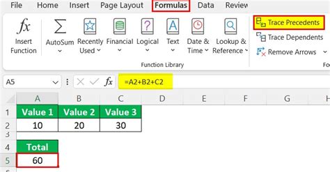 Trace Precedents Excel Examples Shortcut How To Use
