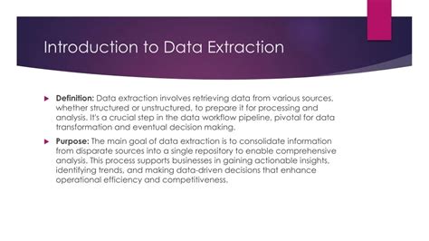 Ppt Introduction To Custom Data Extraction Powerpoint Presentation