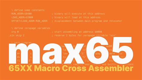 4 New 65xx Macro Assembler