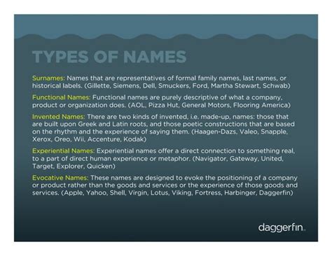 Diving Deep Into Naming Ppt