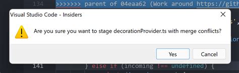Remotehub Should Warn When Staging Files Containing Merge Conflict Markers · Issue 124