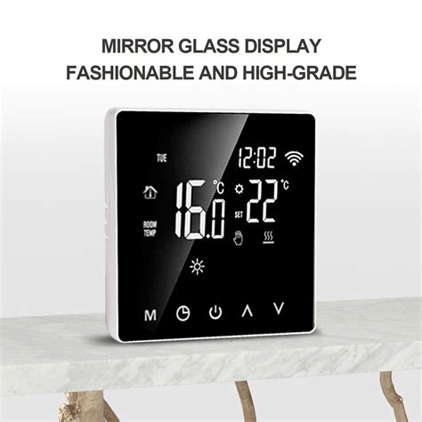 스마트 와이파이 온도 조절기 물 전기 따뜻한 바닥 난방 물 보일러 컨트롤러 구글 알렉사와 작동 가족 지능 시스템