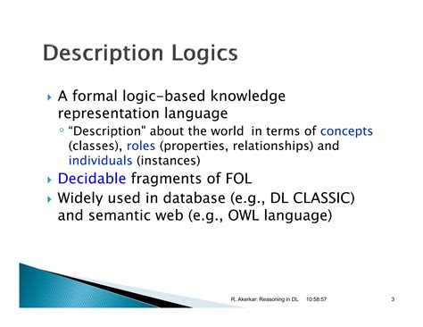 reasoning in description logics ppt