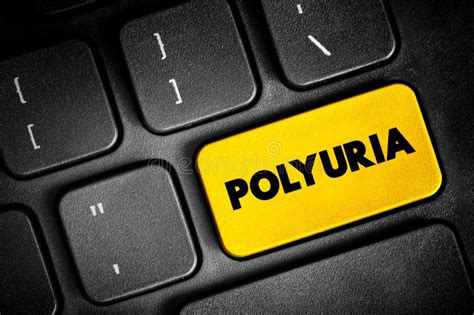Polyuria Is Excessive Or An Abnormally Large Production Or Passage Of Urine Text On Notepad