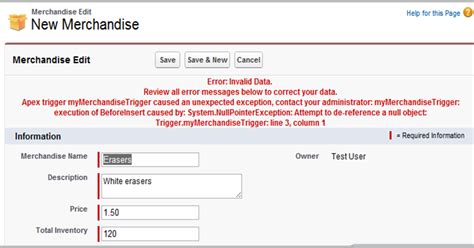 What Is Exception Handling In Apex Salesforce Tutorials