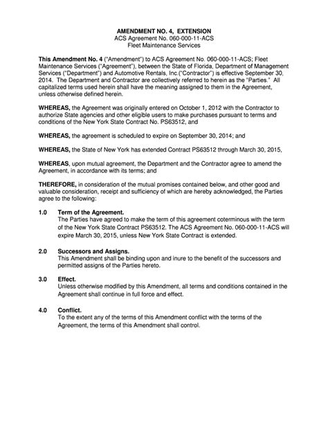 Fillable Online This Amendment No 3 Amendment Agreement Fax