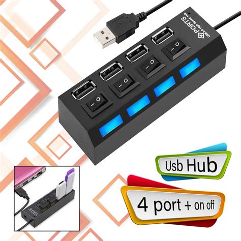 Jual USB HUB 4 PORT TOMBOL ON OFF Shopee Indonesia
