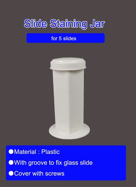 Plastic Microscope Staining Slide Jar Customizable Oem Product
