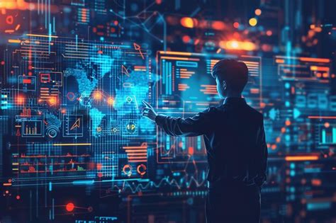 Data Science And Engineering Digital Technology Premium Ai Generated Image