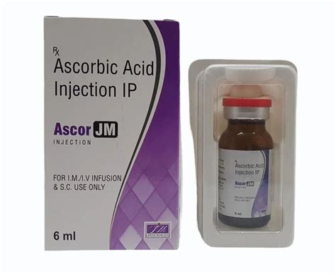 Ascor Jm Ascorbic Acid Injection 250 Mgml 6ml Vial At ₹ 100vial