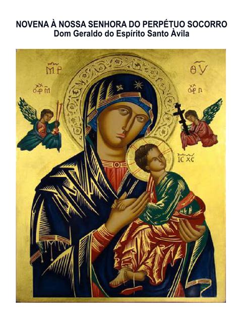 Novena À Nossa Senhora Do Perpétuo Socorro 1 Pdf Rosário Oração