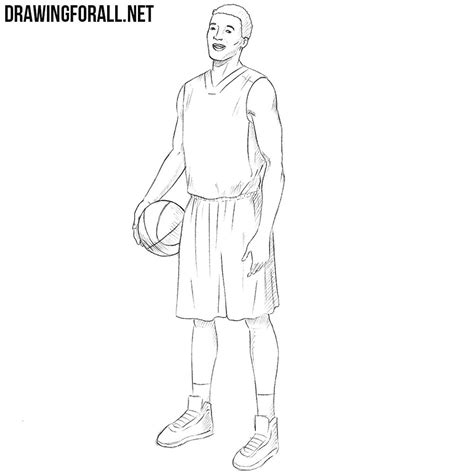 How To Draw A Basketball Player Drawingforall Net