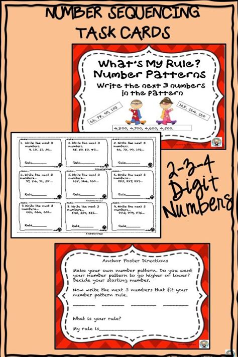 Number Patterns Write The Next 3 Numbers