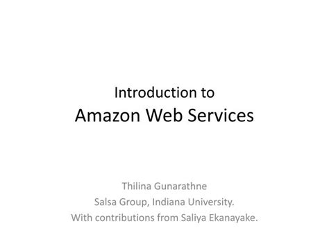 Ppt Introduction To Amazon Web Services Powerpoint Presentation Id