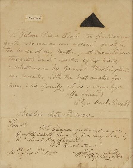 2088 George Washington Autograph Letter Signed 10 September 1785
