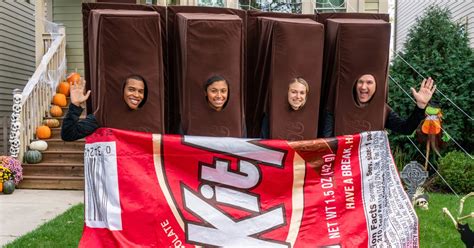 Group Halloween Costume Kit Kat Candy Bar Popsugar Food
