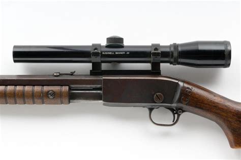 Sold Price Remington Model 12 Pump Action 22 Rifle With Scope
