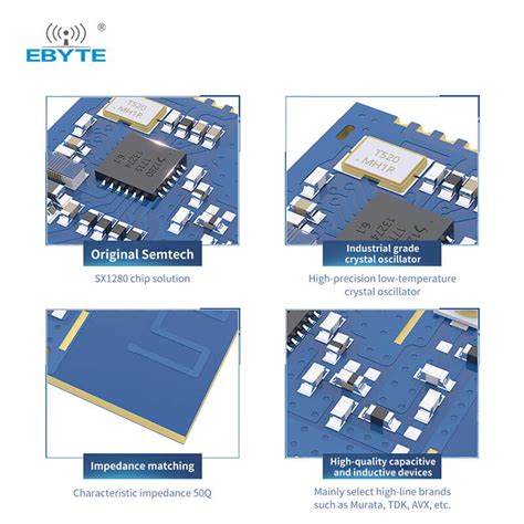 ebyte sx1280 12 5dbm 2 4g lora module spread spectrum wireless module