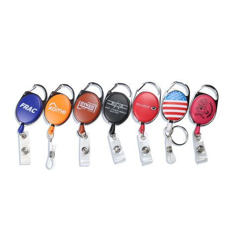 Custom Retractable Key Reel Buy Id Card Badge Reel Holder Enterprise Marketing And Promotion