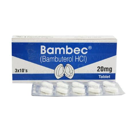 Bambec 20mg Tab 30s | Super Health