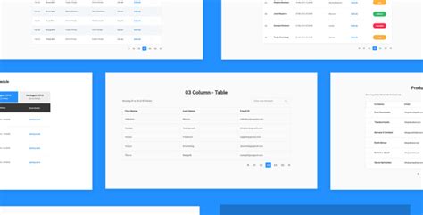 Download 10 Tables Widget Design For Web Ui Kit Ui элементы на тему