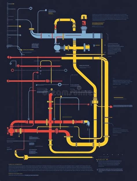Gas Pipeline Flow Diagram Depicting Infrastructure Layout And