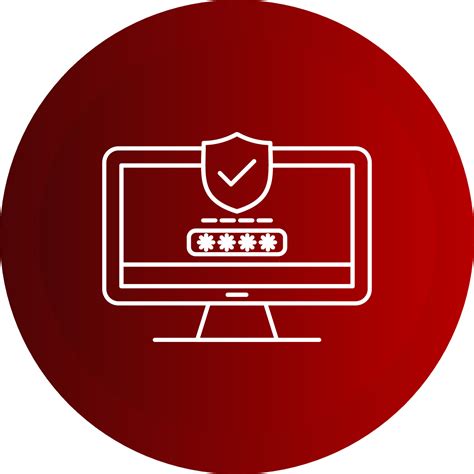 Password Protection Line Button Icon 48201839 Vector Art At Vecteezy