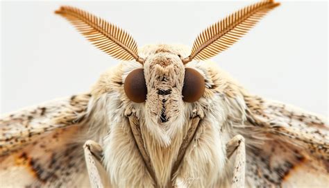A Moth With A Moth On Its Face And Wings Premium Ai Generated Image