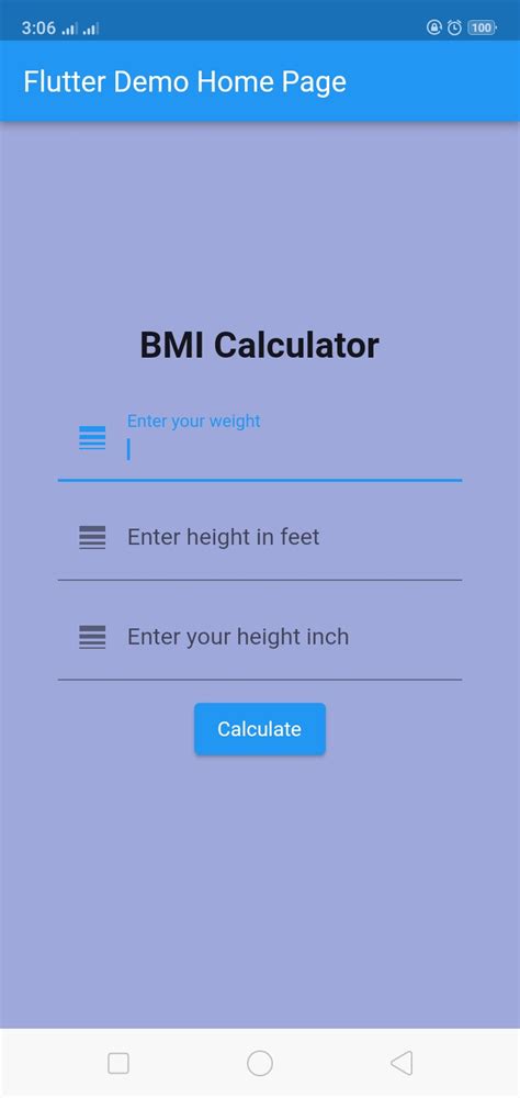 Github Pramod980flutterbmiapp This App Is Used To Calculate The